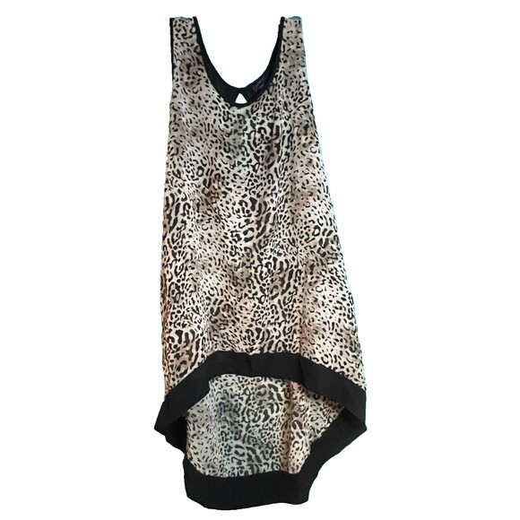 Caren | Tops | Caren Tunic Womens Size Xl Black And Leopard Print ...